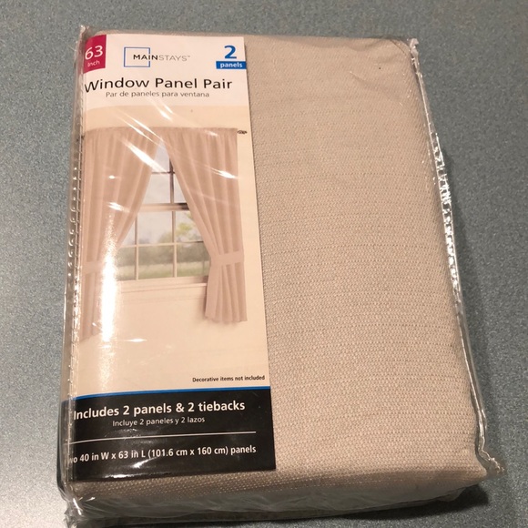 Mainstays | Accents | Mainstays Window Panel Pair | Poshmark